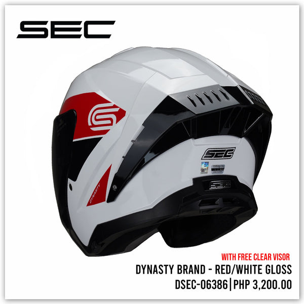 Dynasty - SEC (White/Red) Glossy – SEC Motosupply