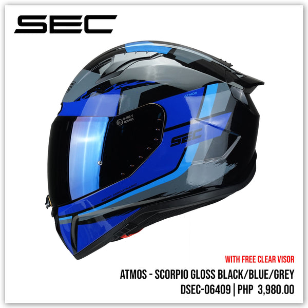 SEC PILOT - 2025 (BLACK/BLUE) – SEC Motosupply