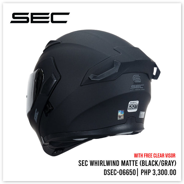 WHIRLWIND - PLAIN 23-24 (BLACK/GRAY) – SEC Motosupply