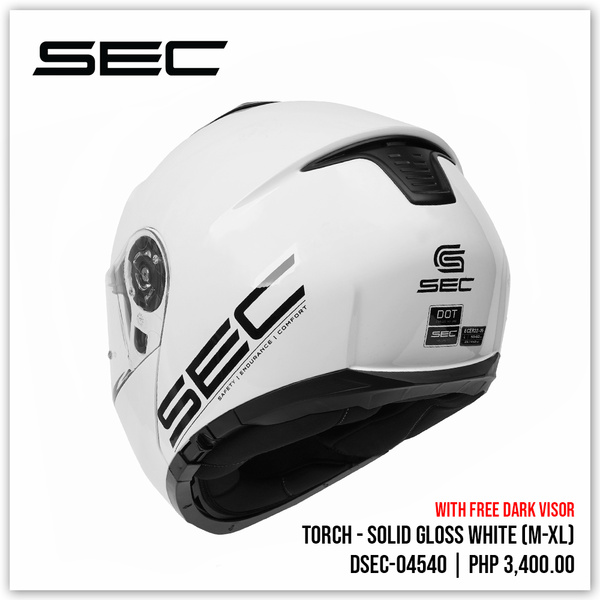 Torch - Solid Gloss White – SEC Motosupply