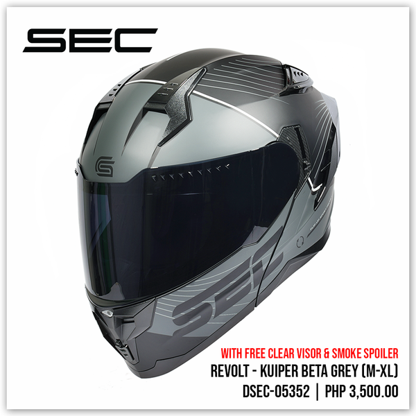 Revolt - Kuiper Beta Grey – SEC Motosupply
