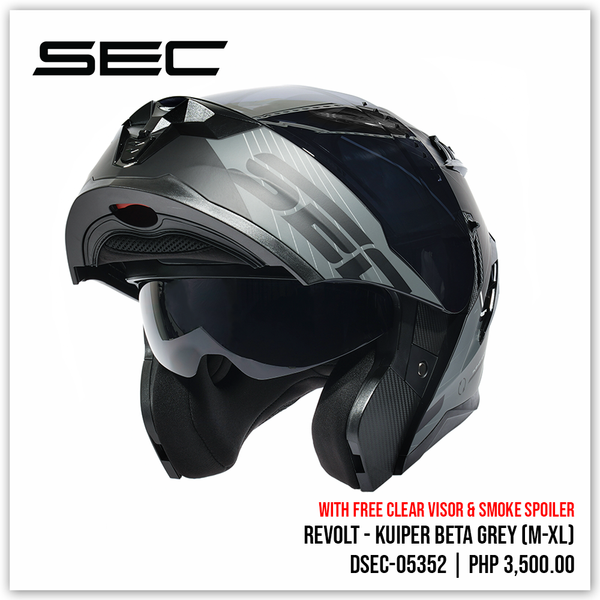 Revolt - Kuiper Beta Grey – SEC Motosupply