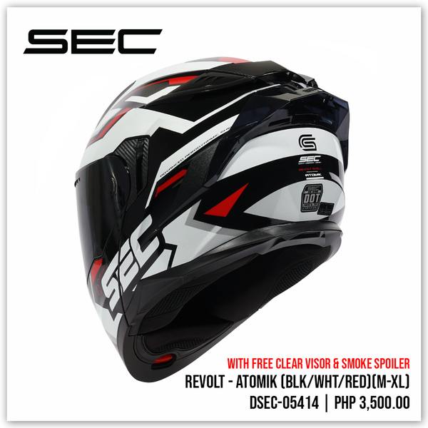 Revolt - Atomik (Black/White/Red) – SEC Motosupply