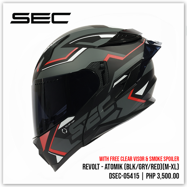 Revolt - Atomik (Black/Grey/Red) – SEC Motosupply