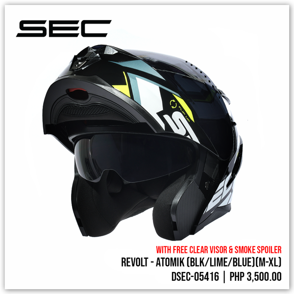 Revolt - Atomik (Black/Lime/Blue) – SEC Motosupply