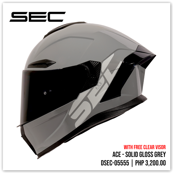 ACE - SOLID GLOSS GREY – SEC Motosupply