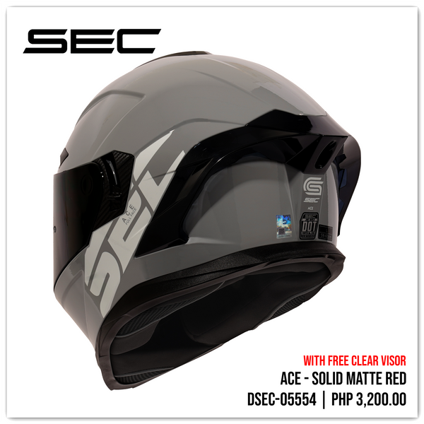ACE - SOLID GLOSS GREY – SEC Motosupply