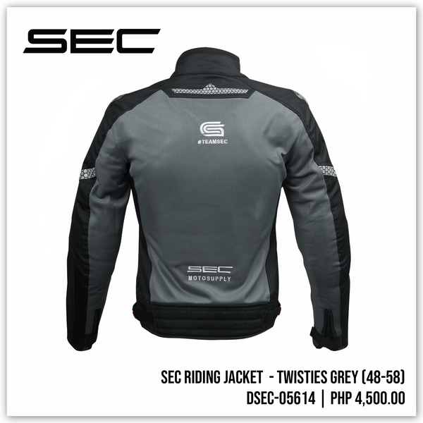 SEC Riding Jacket - Twisties Grey – SEC Motosupply