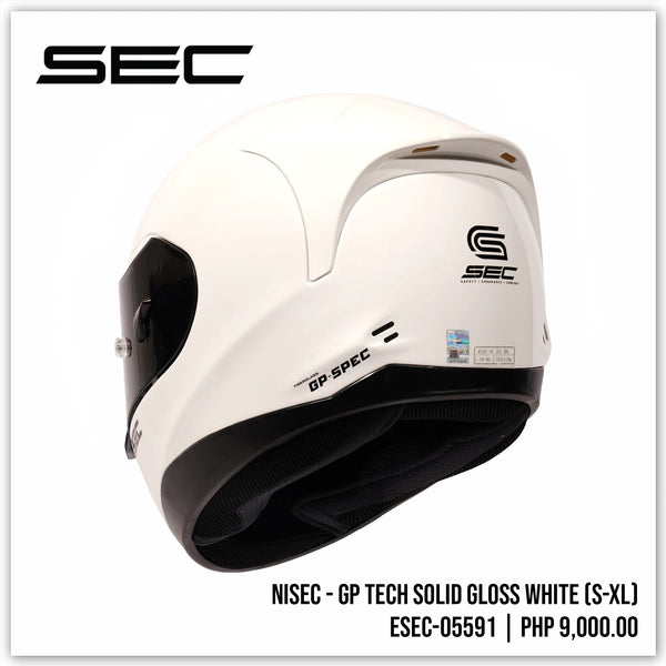 NISEC - GP-TECH Solid Gloss White – SEC Motosupply